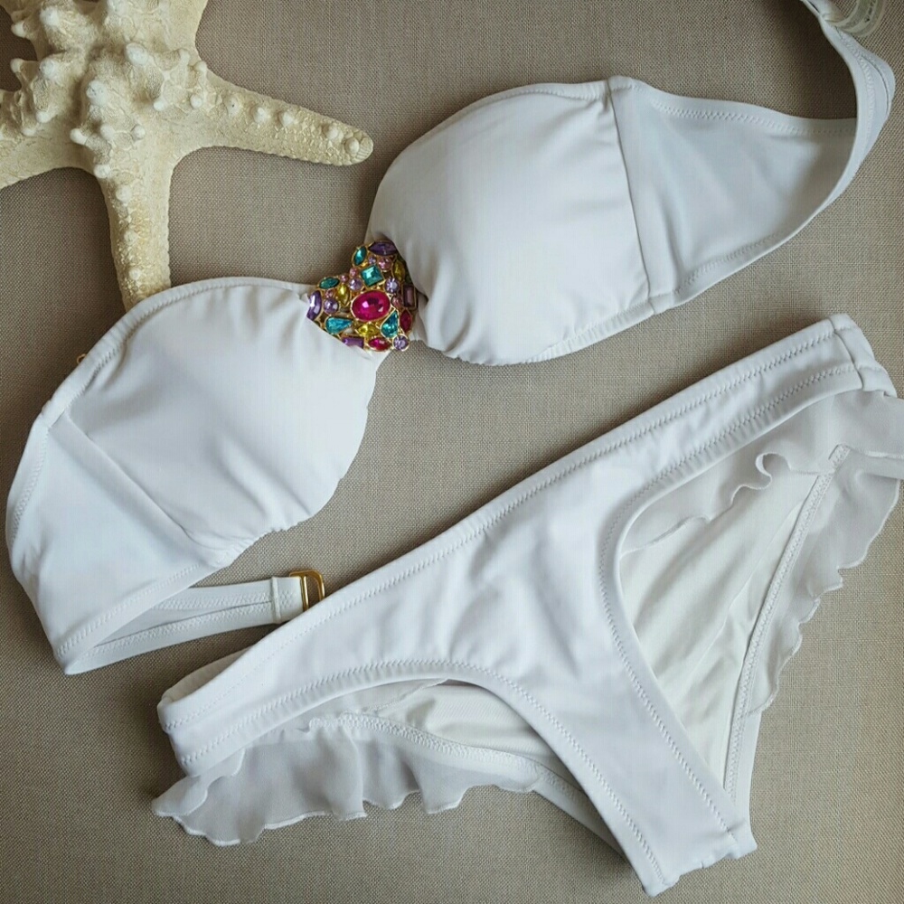 Victoria's Secret White Bikini Swim Set - Gem